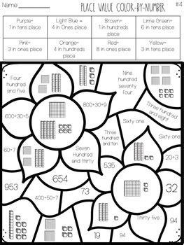 Place Value Color By Code Fall Themed BUNDLE By CreatedbyMarloJ TpT