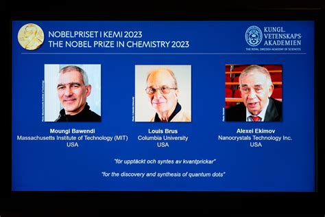 3 Scientists Share 2023 Nobel Prize In Chemistry Cn