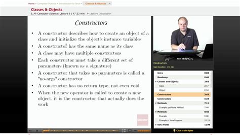 AP Computer Science Classes Objects YouTube