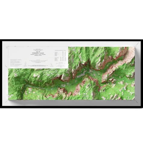 Yosemite Map Posters Geoartmaps