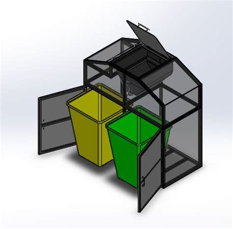 智能垃圾桶solidworks 2016模型图纸下载 懒石网 智能垃圾桶solidworks 2016模型图纸下载 懒石网