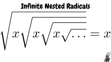 Infinite Radicals Math For Fun Youtube