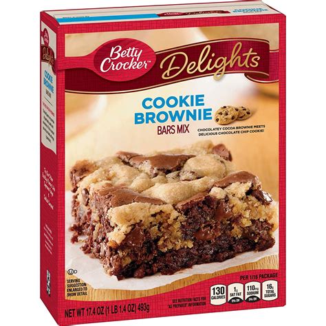 Betty Crocker Cookie Brownie Bars Mix 174oz Pack Of 3