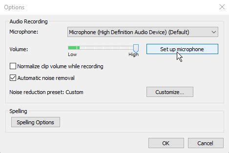 Setting Up The Microphone