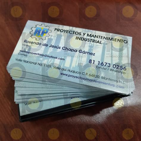 Tarjetas De Presentación 9 X 5cm Diezsoluciones