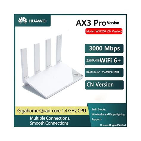 Huawei Ax3 Pro Router Wifi 6 3000mbps Quad Core Wi Fi Smart Home Mesh Wireless Router Quad
