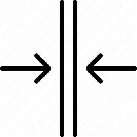 Arrow Compress Direction Indicator Orientation Tighten Vertical Icon Download On Iconfinder