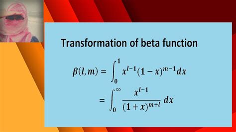 Transformation Of Beta Function From Definite Integral To Improper Integral Youtube
