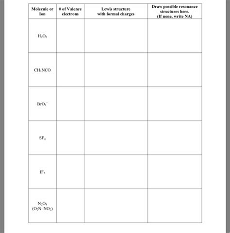 Solved Lewis Structuresandresonance Exercises Draw Lewis