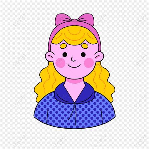 만화 일러스트 귀여운 소셜 미디어 아바타작은 공주엽서 Png 일러스트 무료 다운로드 Lovepik