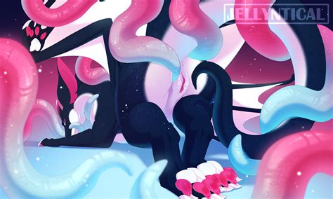 Rule 34 53 Ambiguous Gender Ass Black Body Black Scales Dragon Duo