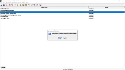 Accessing Parameter Lockout On Cat Et Software Obdiishop Official Blog