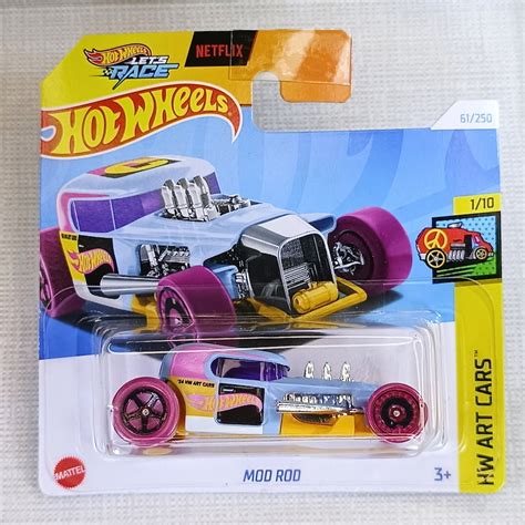 Hot Wheels Mod Rod Lets Race Collectible Model Car Miniature T Item
