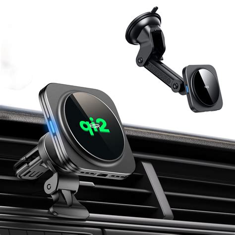 Qi Magnetic Wireless Car Charger Bundle