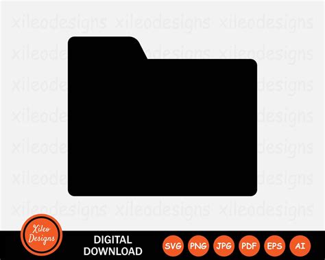 Folder Icon Svg Portfolio Binder File Document Computer Png  Eps Ai
