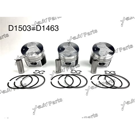 Yem Engine Parts Piston Ring Kit Std 83mm For Kubota D1503 V2003 E