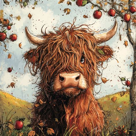 Highland Cow 26 Highland Cow Painting Cow Drawing Cow Painting