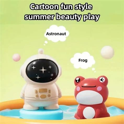 여름 어린이 만화 Bared 물 장난감 야외 물 놀이 장난감 스타일 우주 비행사 블루