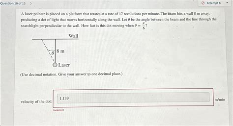 Solved Question 10 ﻿of 13a Laser Pointer Is Placed On A