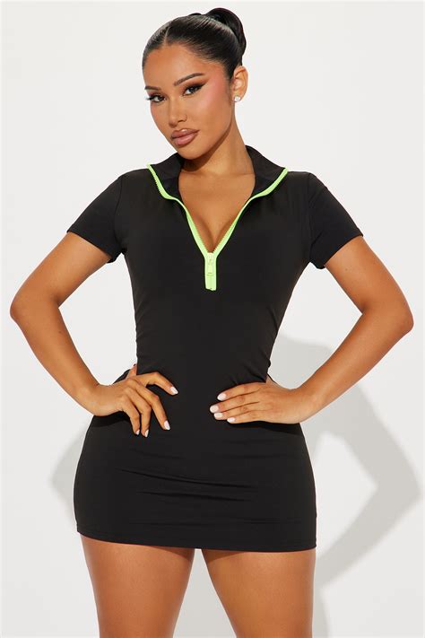 I Spy Double Lined Micro Mini Dress Black Fashion Nova