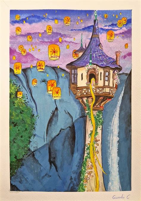 Rapunzel Tower Drawing