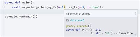 Python Pycharm Decorated Function With Default Parameter Alerted As Unfilled Stack Overflow