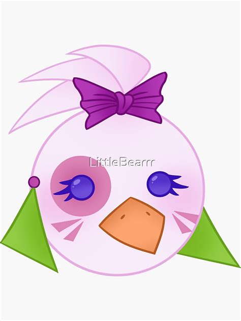 Five Nights At Freddys Security Breach Glamrock Chica Chibi Sticker For Sale By Littlebearrr