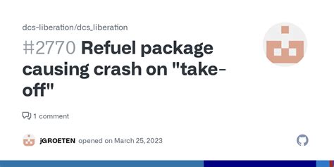 Refuel Package Causing Crash On Take Off · Issue 2770 · Dcs