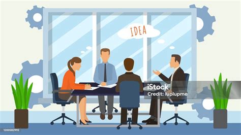 비즈니스 피플 팀워크 브레인스토밍 아이디어 생성 기업 개발에 대한 스톡 벡터 아트 및 기타 이미지 개발 경영자 금융