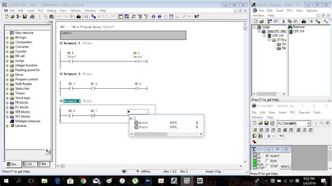 Siemens Simatic Manager Step 7 Introduce S7 Normal Openno Normal Closenc And Coil Basic