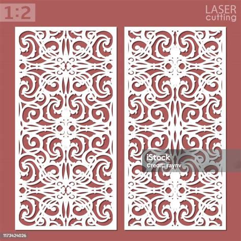 절단을위한 장식 패널 템플릿 레이저 절단에 사용할 수 있습니다 Lazer 컷 카드 실루엣 무늬 컷아웃 서류 캐비닛 프렛 워크