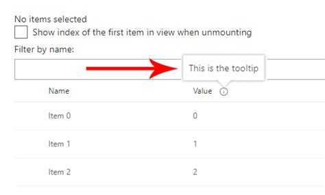 How To Render A Column Header With Both Text And A Tooltip Icon In