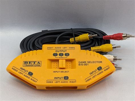 Way RCA Audio Video Selector Switcher Switch Box A V Multi Input Output X TV Video