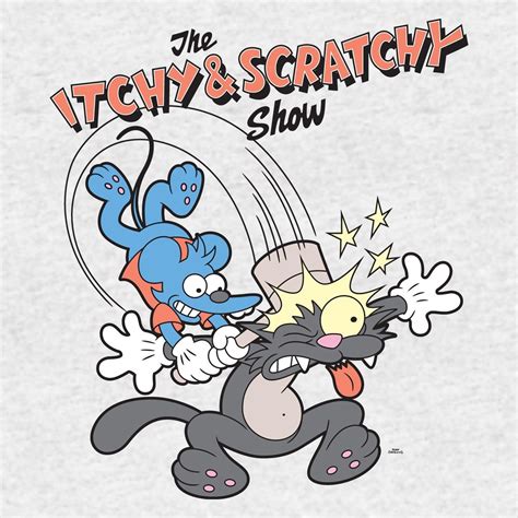 The Simpsons Mens Itchy Scratchy Hammer T Shirt Uk
