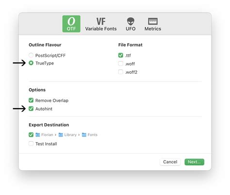 truetype hinting autohinting — glyphs handbook