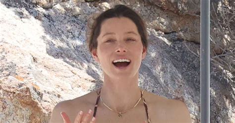 Jessica Biel Wows In Leopard Bikini On Vacation In Italy Photos