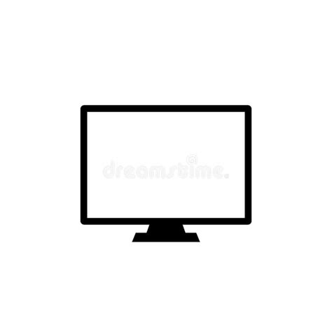 Monitor Desktop Computer Icon Trendy Style Stock Vector Illustration Of Isolated Icon 338307669