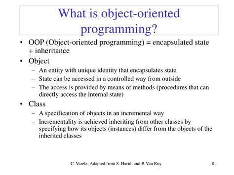 Ppt Object Oriented Programming Objects Classes And Inheritance Vrh