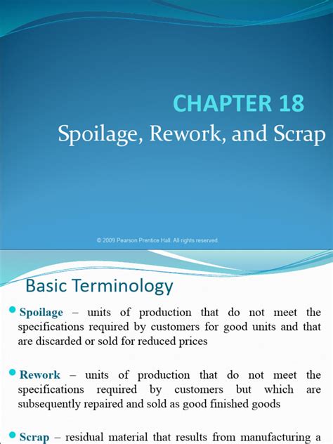 chapt 19 spoilage rework and scarp pdf scrap business