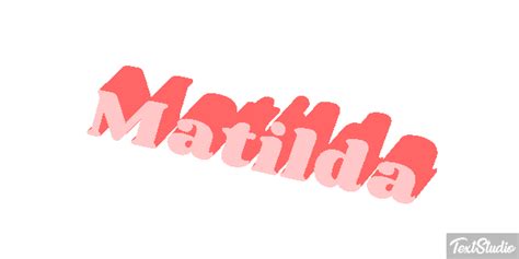 Matilda Name Animated  Logo Designs