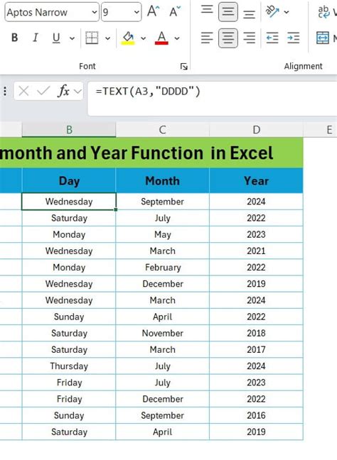 How To Use Day Month And Year Function In Excel Pk An Excel Expert