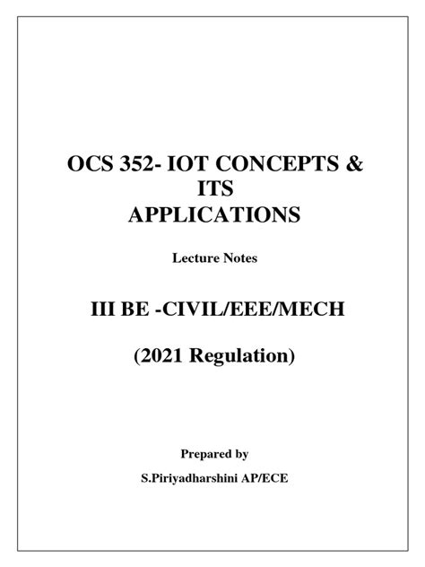 Ocs352 Iot 5 Notes Download Free Pdf Internet Of Things Software As A Service