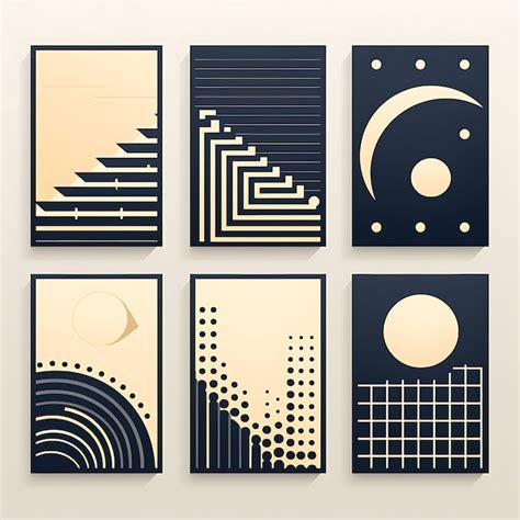 Premium Photo Design Of Lunar Geometric Patterns Moon Phases Geometric Shapes Bold C Clipart