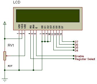 LCD Interface Circuit Download Scientific Diagram