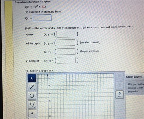 solved a quadratic function fis given f x x² 12x a