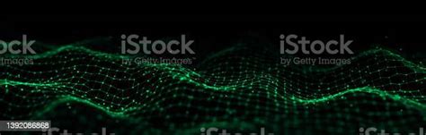 3d 디지털 웨이브 기술 파동 플로우 디지털 구조 사이버 기술 배경 3d 렌더링 3차원 형태에 대한 스톡 사진 및 기타 이미지 3차원 형태 Dj 개념 Istock
