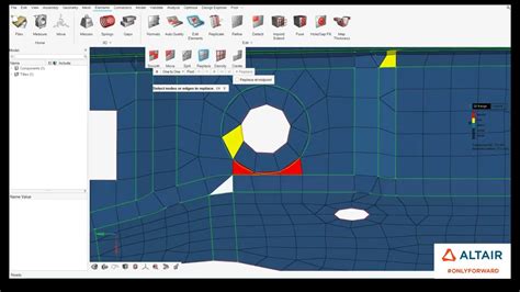 Hyperworks 2021 Element Edit Replace Youtube