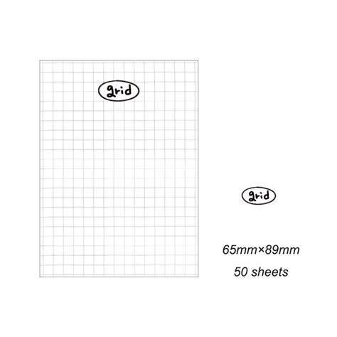 50pcs Simple Line Series Korean Ins Note Paper Creative Cute Plan Punch