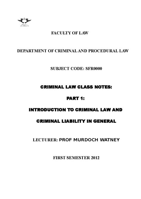 Criminal Law Amendment Act 105 Of 1997 Detailed Overview And Comments