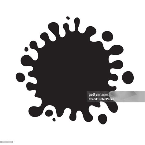 Splash Blob Grunge Monochrome Vector Advertising Bage High Res Vector Graphic Getty Images